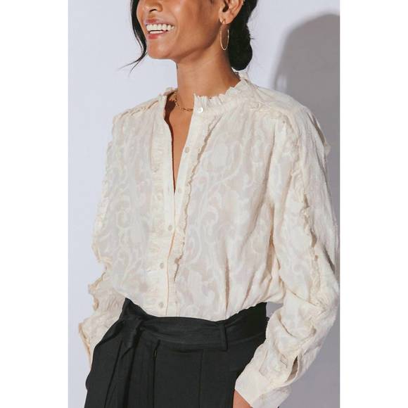 Cleobella | Tops | New Cleobella Freya Blouse In Cream | Poshmark